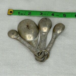 Kitchen | Vintage Aluminum Measuring Spoons Great For Rustic Decor Or ...